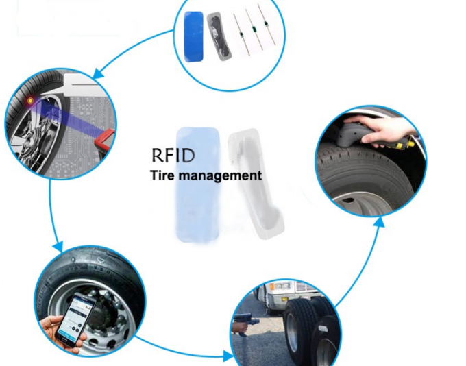 860-960MHz UHF Implantable RFID Tire Tag For Vehicle Tracking Management